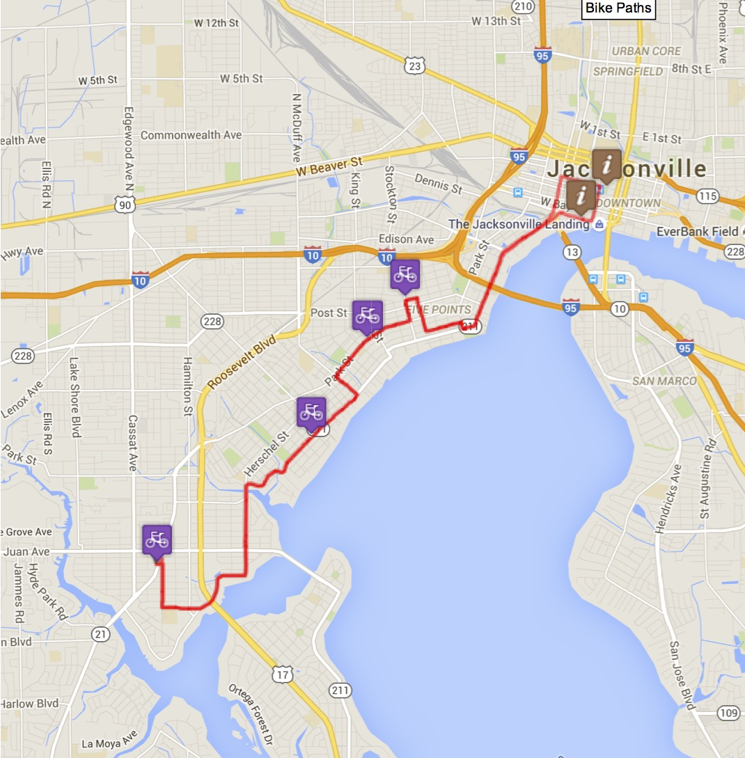 Biking Through #DTJax - Downtown Jacksonville