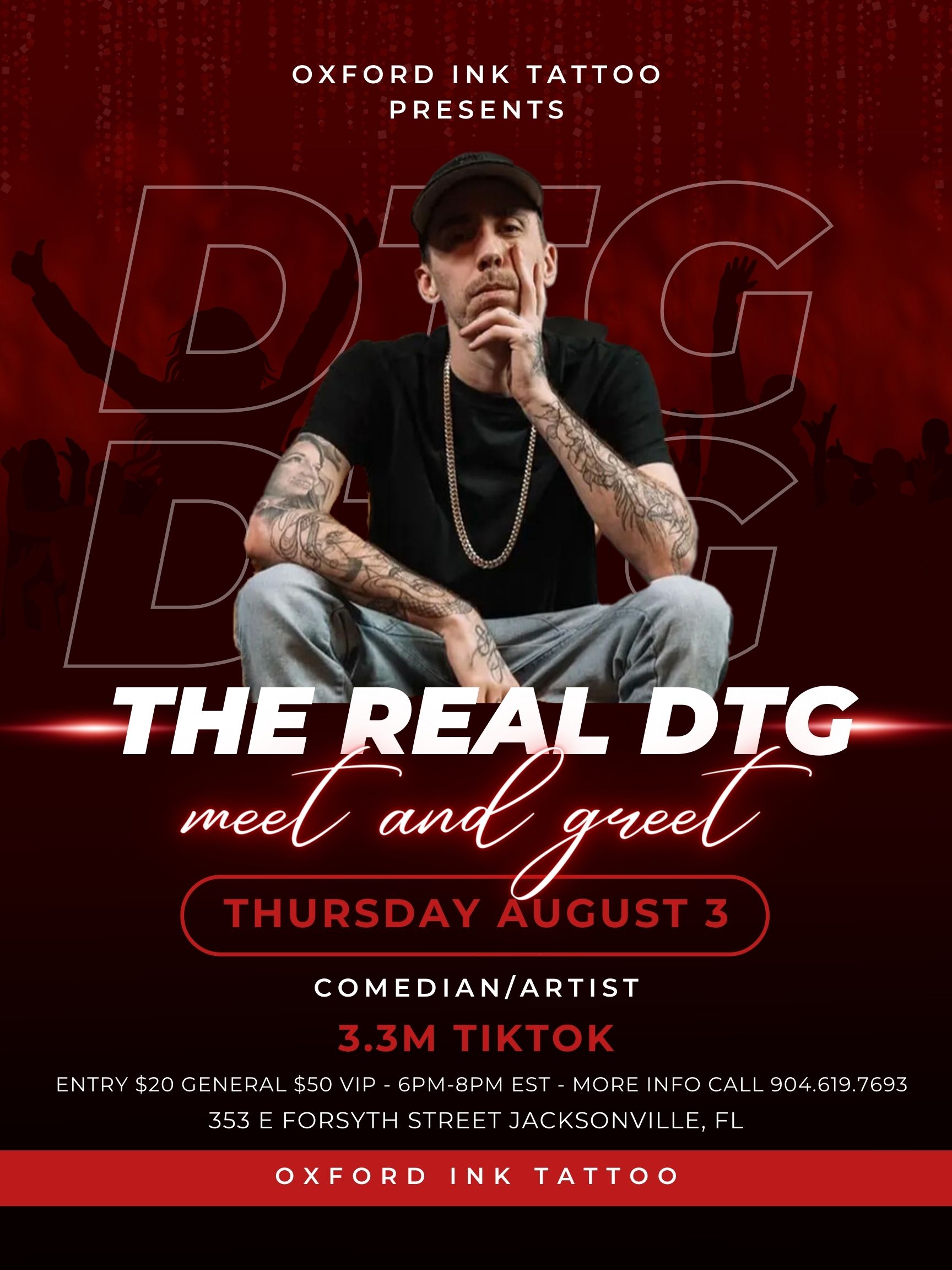 Exclusive Meet and Greet DTG (Comedian/Rapper) - Downtown Jacksonville