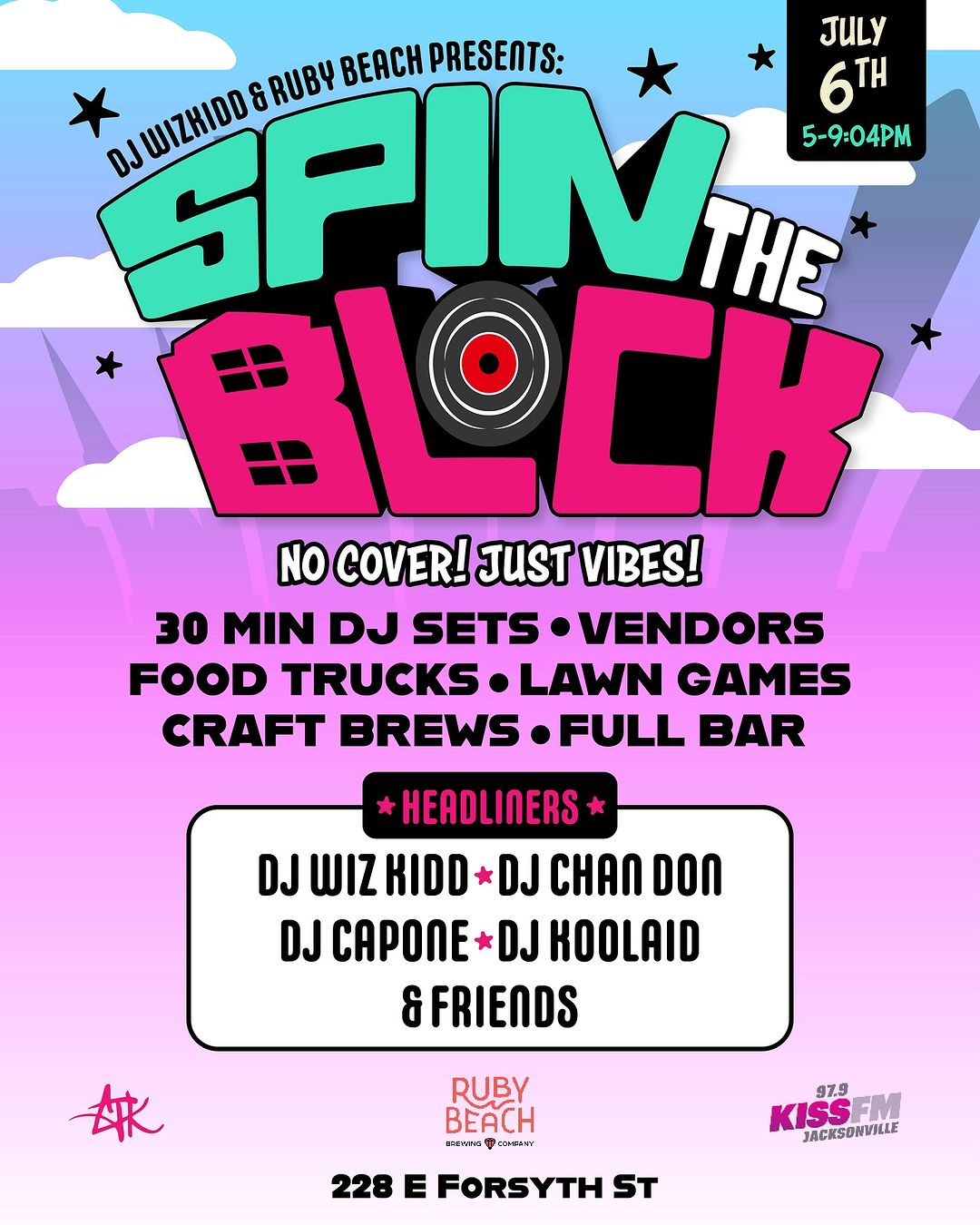 Spin The Block at Ruby Beach Brewing - Downtown Jacksonville