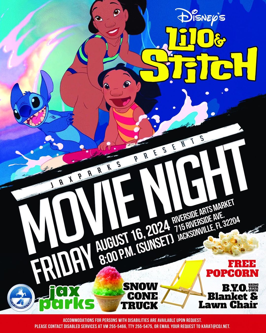 Movie Night ft. Lilo & Stitch Under the Fuller Warren Bridge - Downtown ...