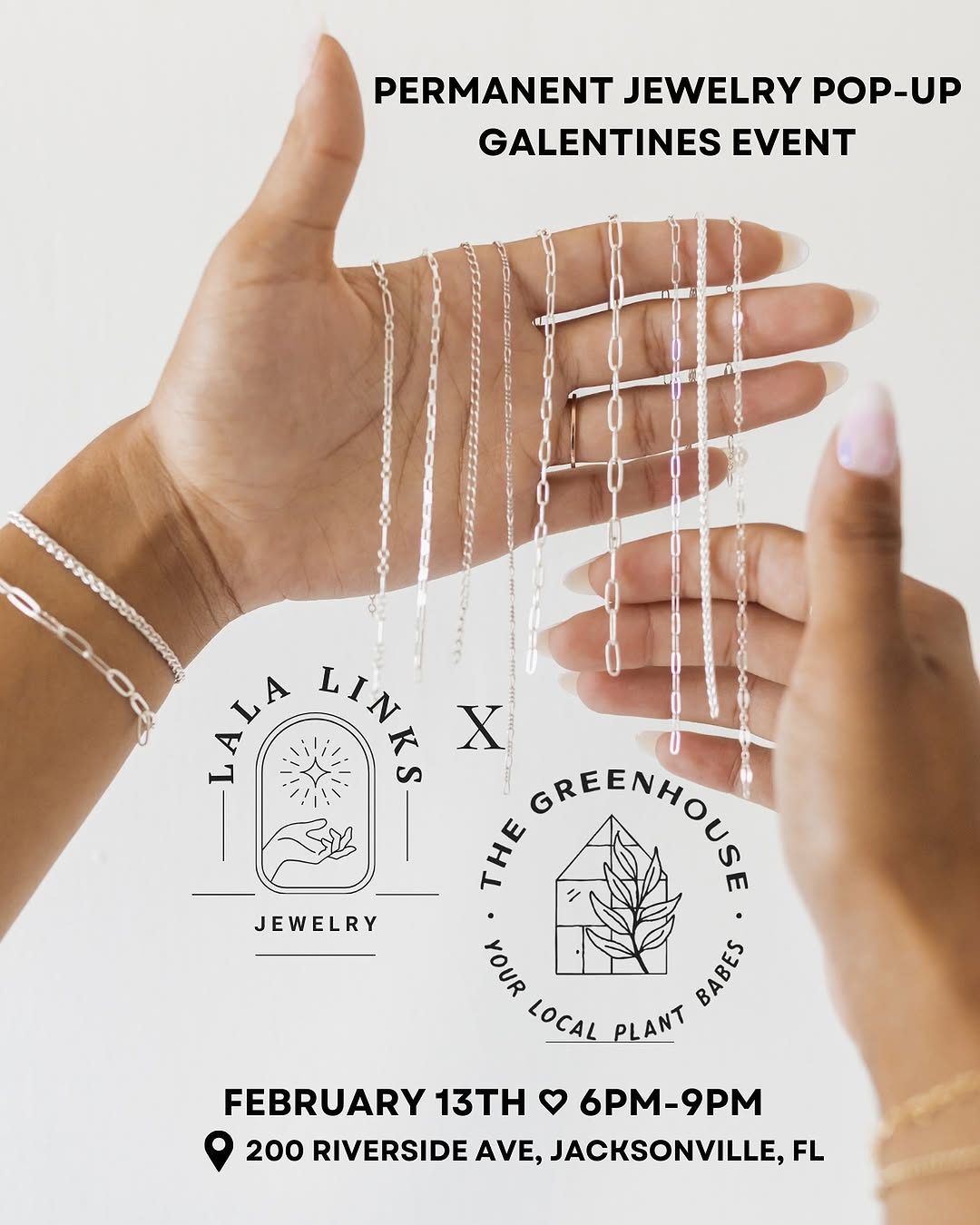 Permanent Jewelry Pop-Up Galentines Event - Downtown Jacksonville