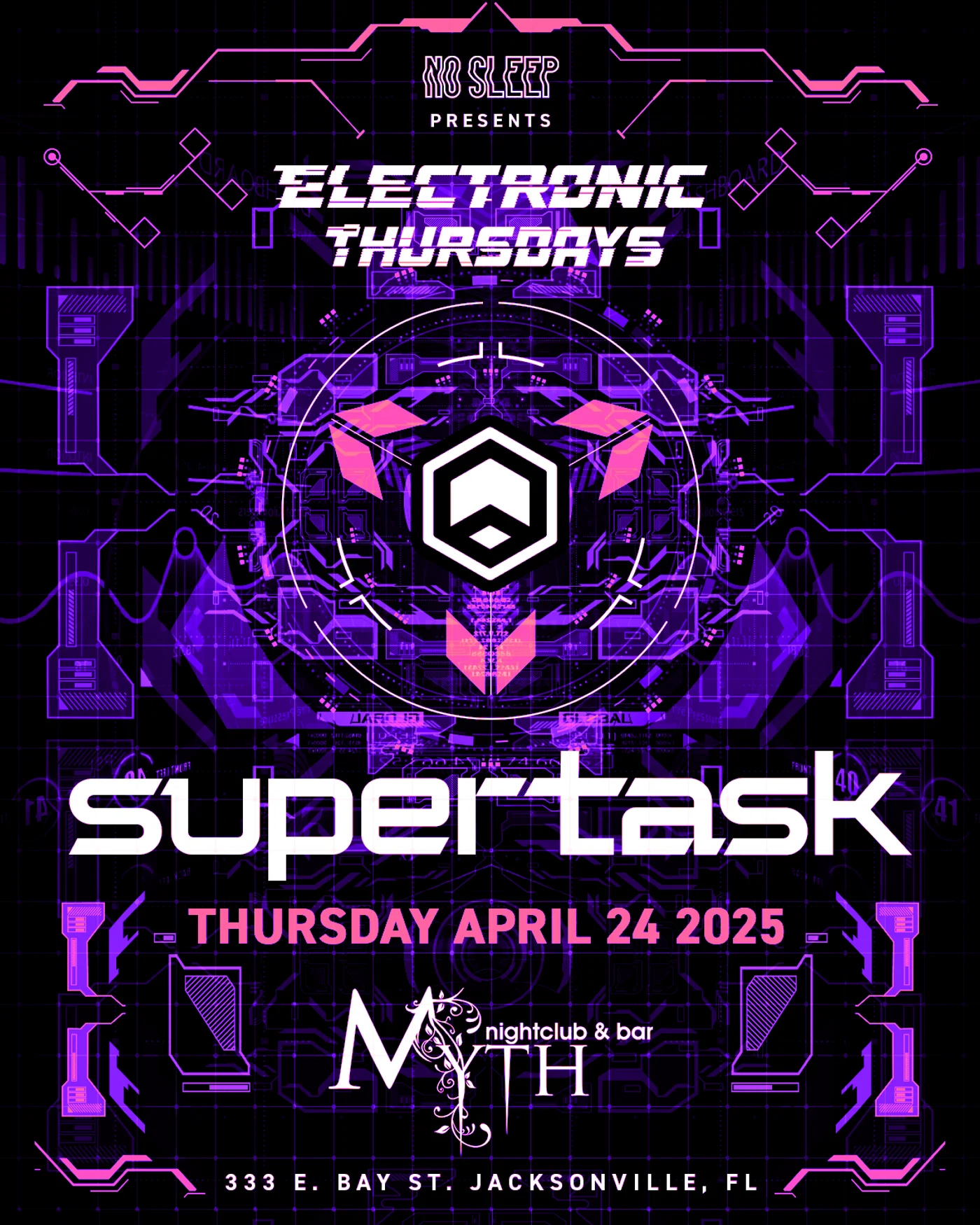 Supertask at Myth Nightclub - Downtown Jacksonville